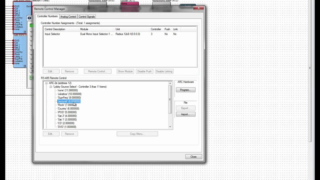 How to program source select on a Symetrix ARC-2e wall panel remote ...