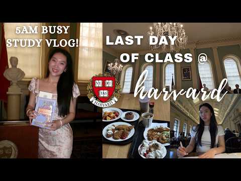 harvard last day of class vlog 📚 5AM mornings, study motivation, sophomore year ✅
