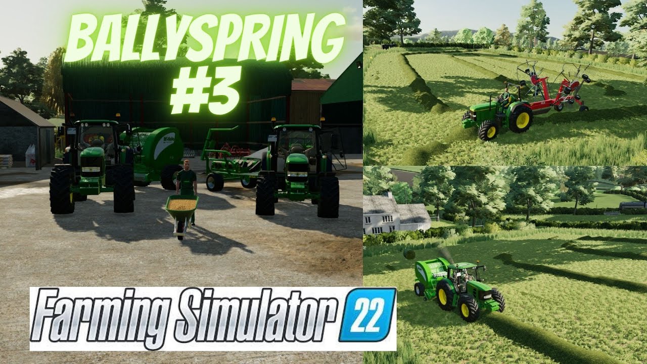 Feeding Chickens and Wrapping Grass Bales in a New Fram| BALLYSPRING ...
