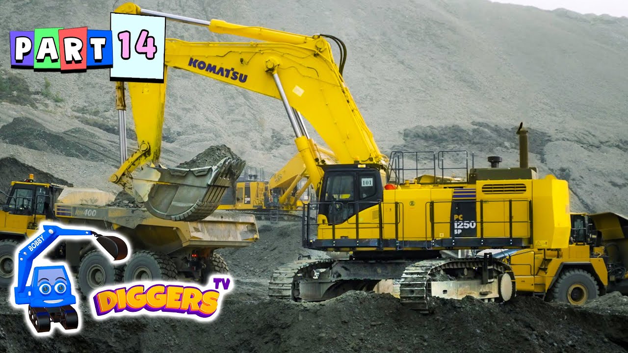 🦸‍♂️ Incredible Diggers For Children 🦺 Komatsu, Hyundai, JCB Diggers ...