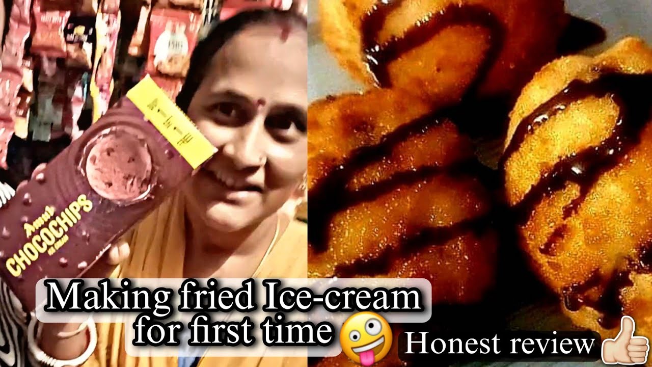 Ice cream pakoda | fried ice cream 🍨 #icecream #icecreampakoda # ...