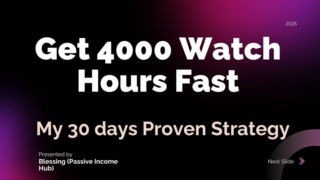 How to get 4000 Watch Hours FAST #monetisation #4000Watchhour ...