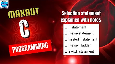 MAKAUT - C language playlist - YouTube