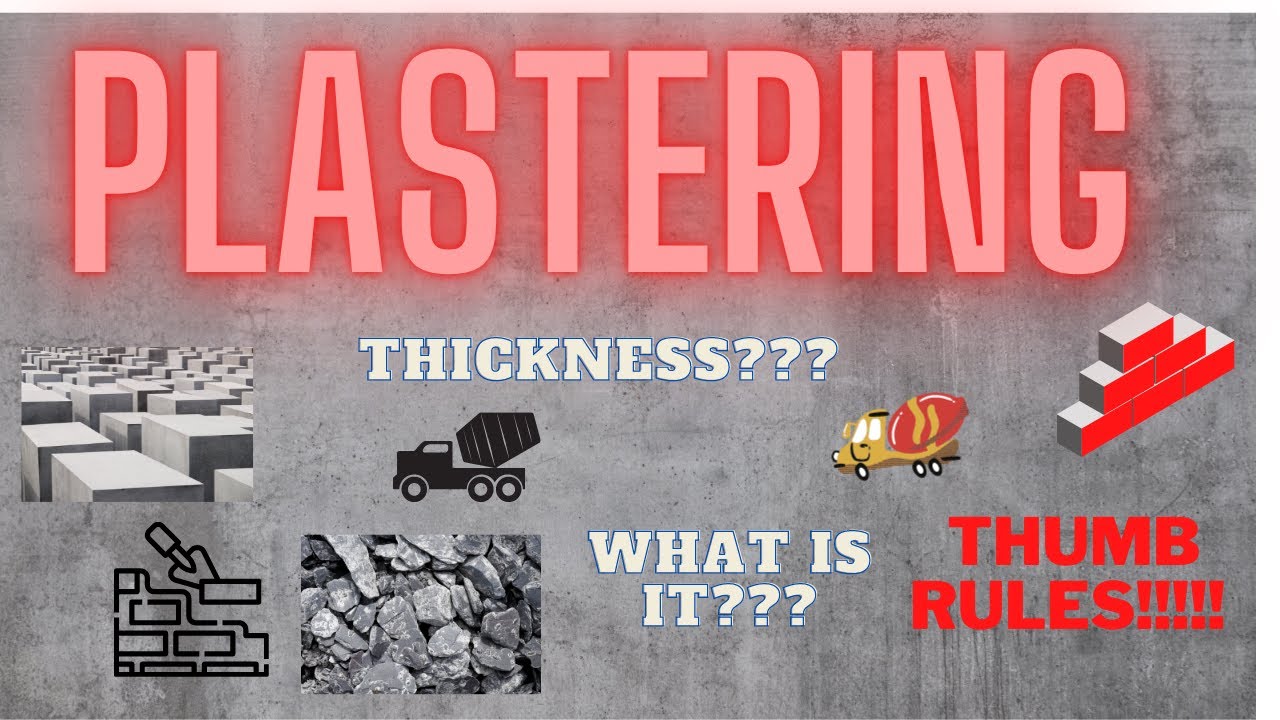 what is #Plastering? | #thickness of plaster in construction | thumb ...