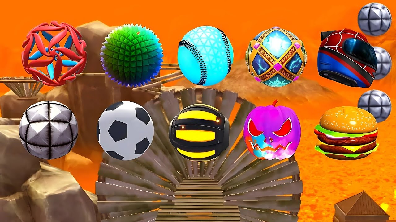 Going Balls VS Rollance Balls VS Action Ball Games New Race 60 ...