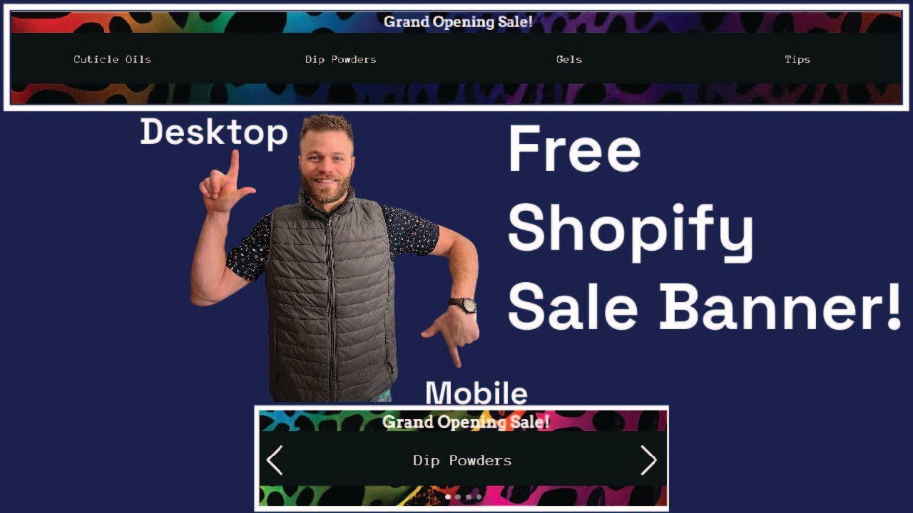 Shopify Sale Banner FREE! - YouTube