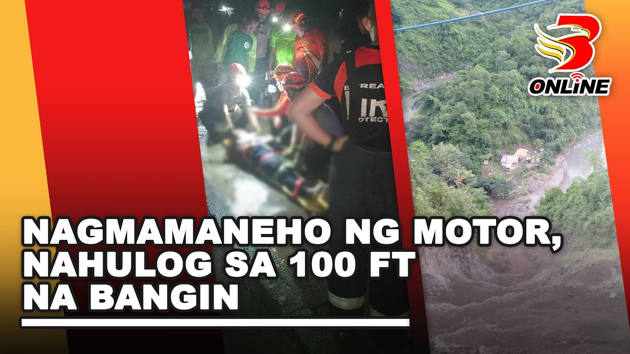 Nagmamaneho ng motor, nahulog sa 100 ft na bangin - YouTube