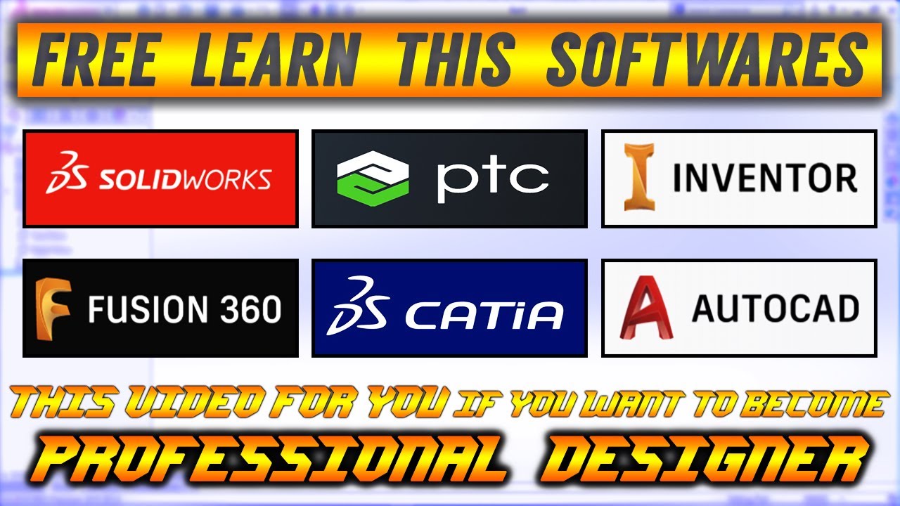 Learn CAD & CAM Softwares in FREE | Channel Intro | Learn From Basic to ...