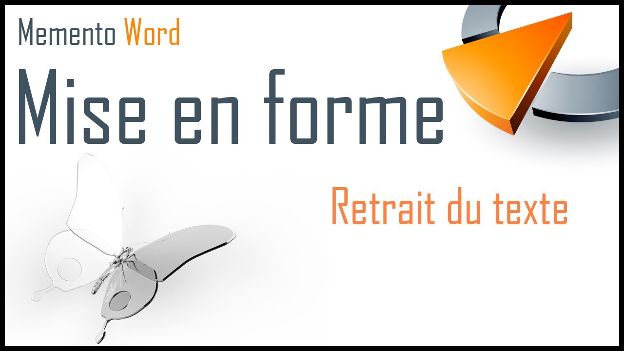 Retrait du texte dans Word - Formation Word Marseille - YouTube