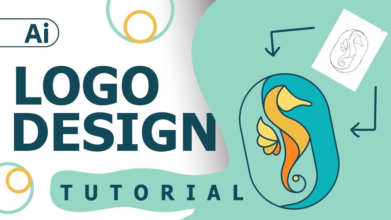 The logo design process start to finish in adobe illustrator - YouTube