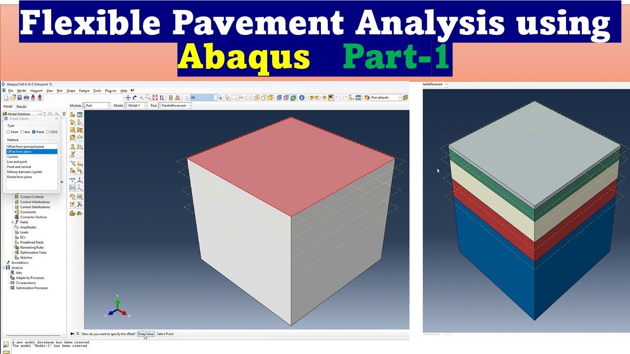 Flexible Pavement Analysis Using Abaqus PART-1 - YouTube