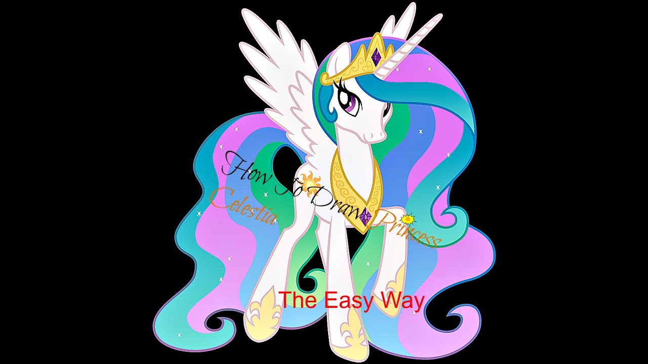 How to draw princess Celestia!♘♕ - YouTube