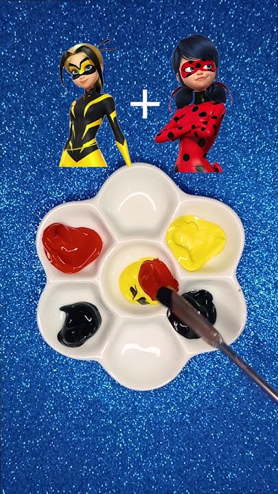 Guess the color ! Miraculous Color mixing satisfying asmr #short # ...