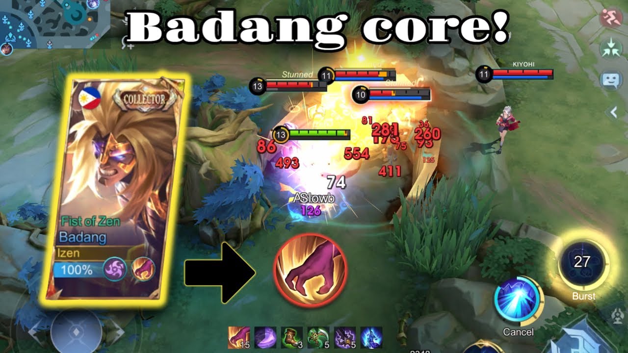 Badang core with Fist of Zen COLLECTOR skin gameplay | Mobile legends ...