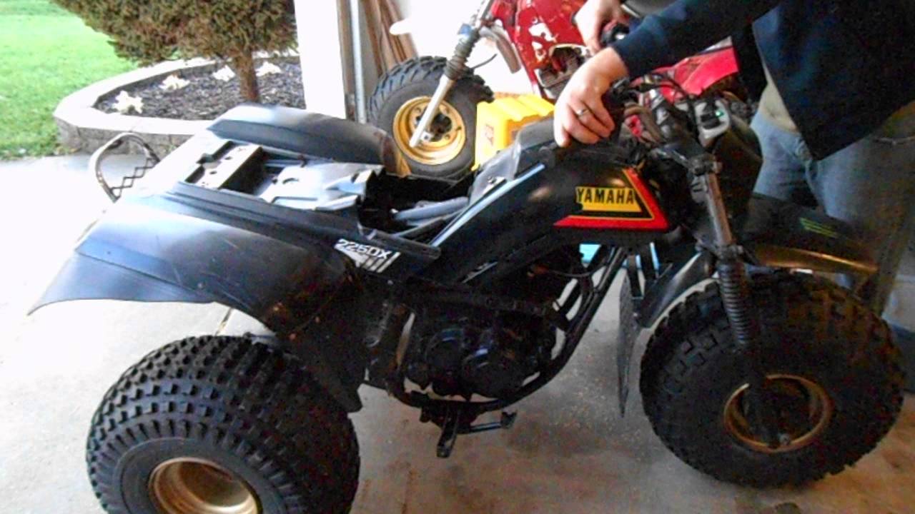 1984 Yamaha 225DX start-up - YouTube