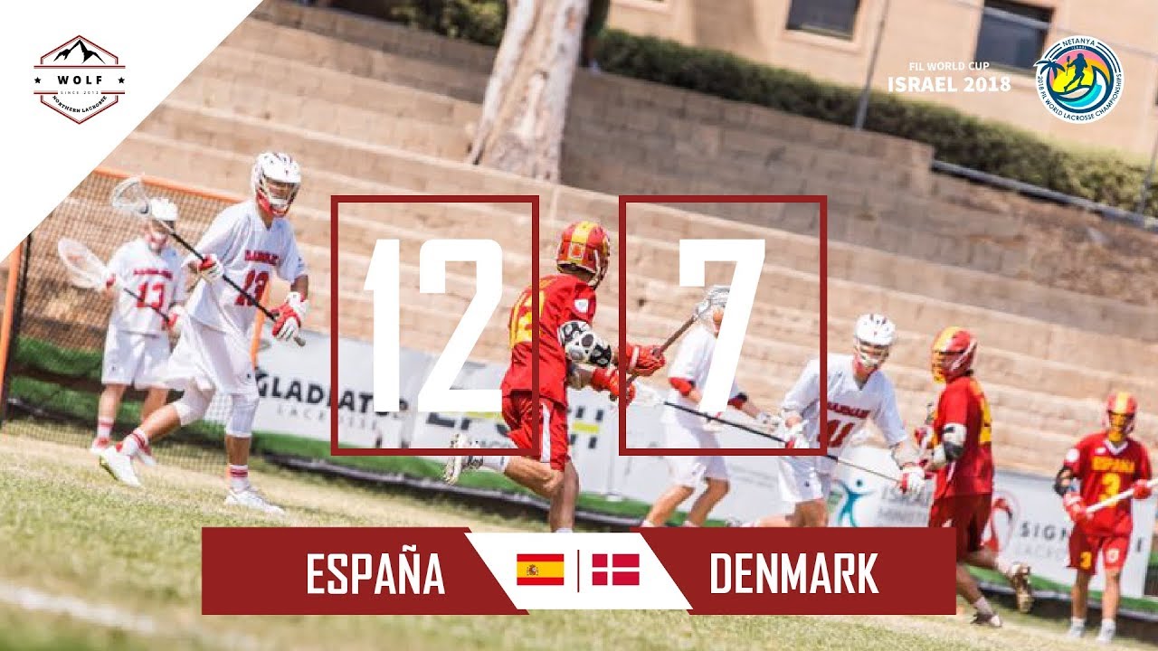España lacrosse Netanya 2018 | Partido 4 contra Dinamarca | Wolf - YouTube