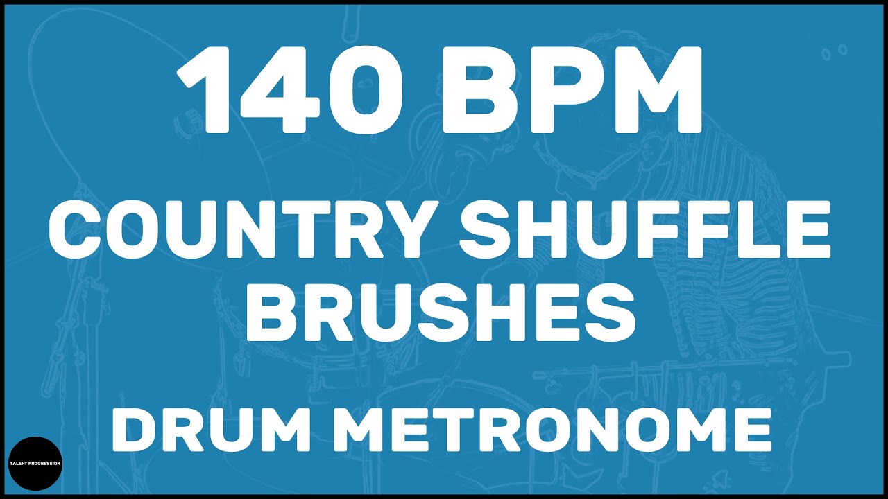 Country Shuffle Brushes | Drum Metronome Loop | 140 BPM - YouTube
