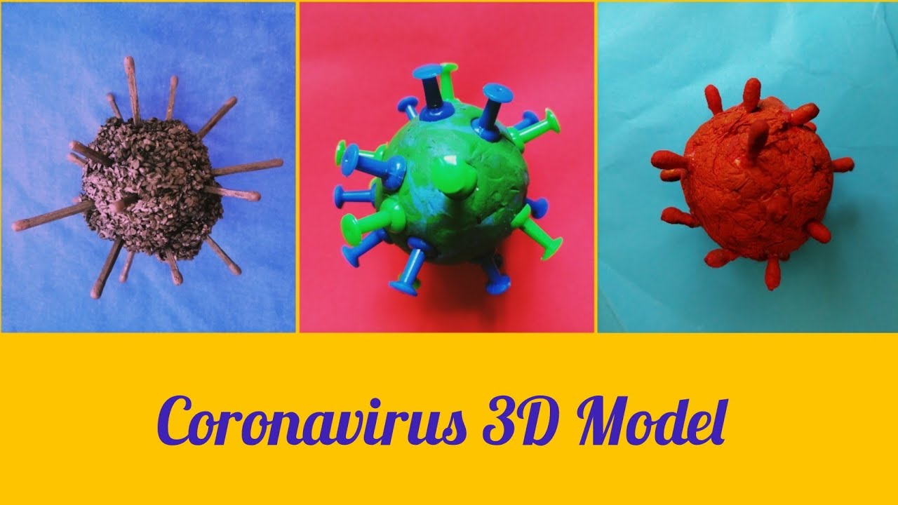 How to make easy Coronavirus model| simple 3D coronavirus Craft ...
