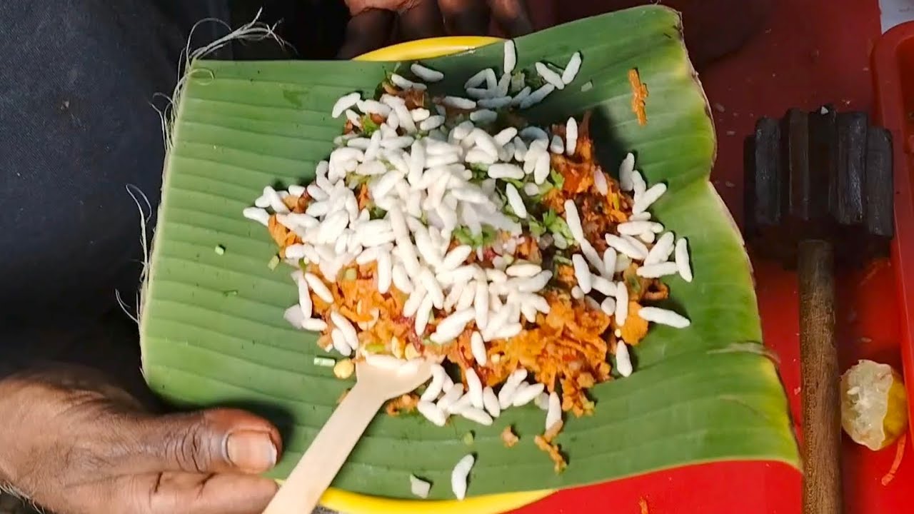 Salem special snacks Norukal Making #salem Norukal now @ Vellore #salem ...