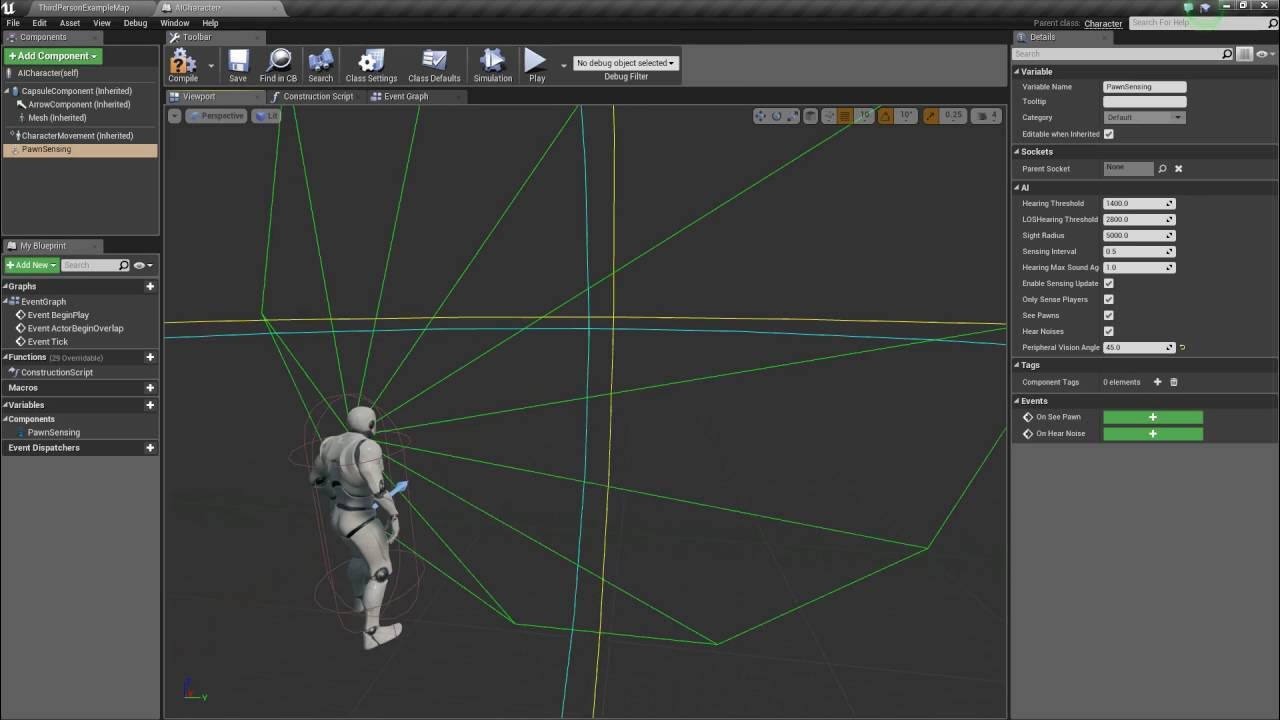 Unreal Engine 4 - AI Roam - YouTube