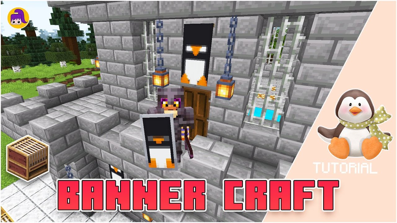 How to Craft Banner and Shield "Penguin" (pt.1)- Minecraft tutorial ...
