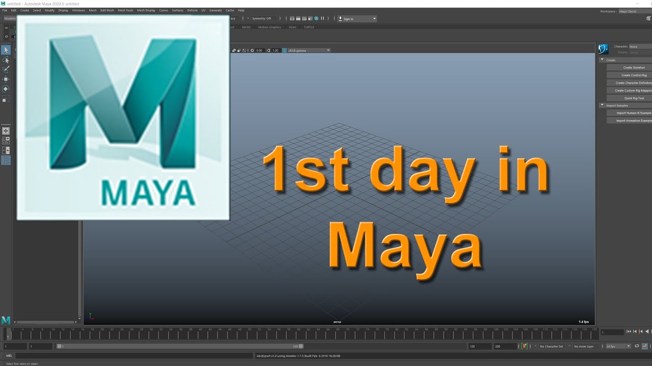 1st Day in Autodesk Maya 2021 | Getting started & Basics u should Know ...