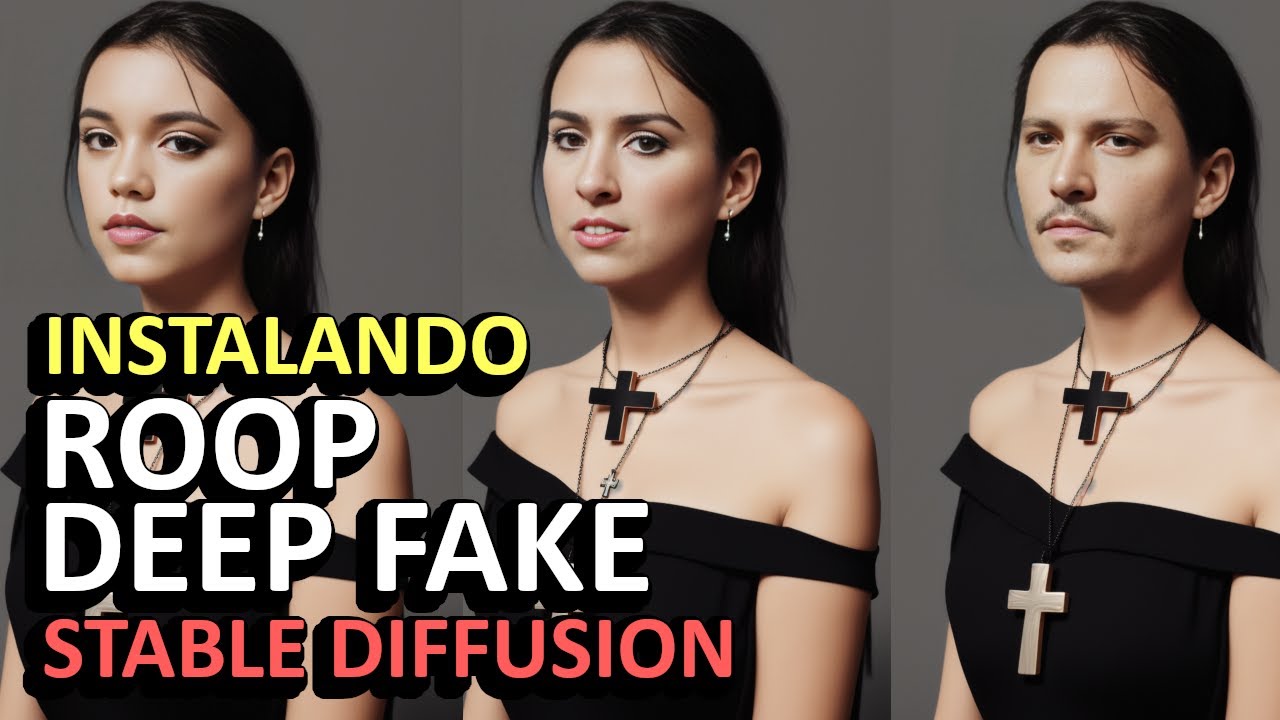 Como trocar o rosto de uma foto com poucos cliques - Roop Deep Fake para Stable Diffusion - YouTube