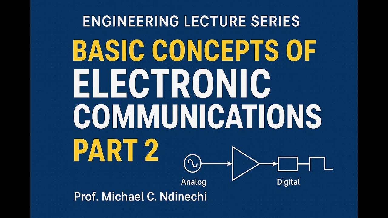 Basic Concepts of Electronic Communications. Engineering Lecture Series ...