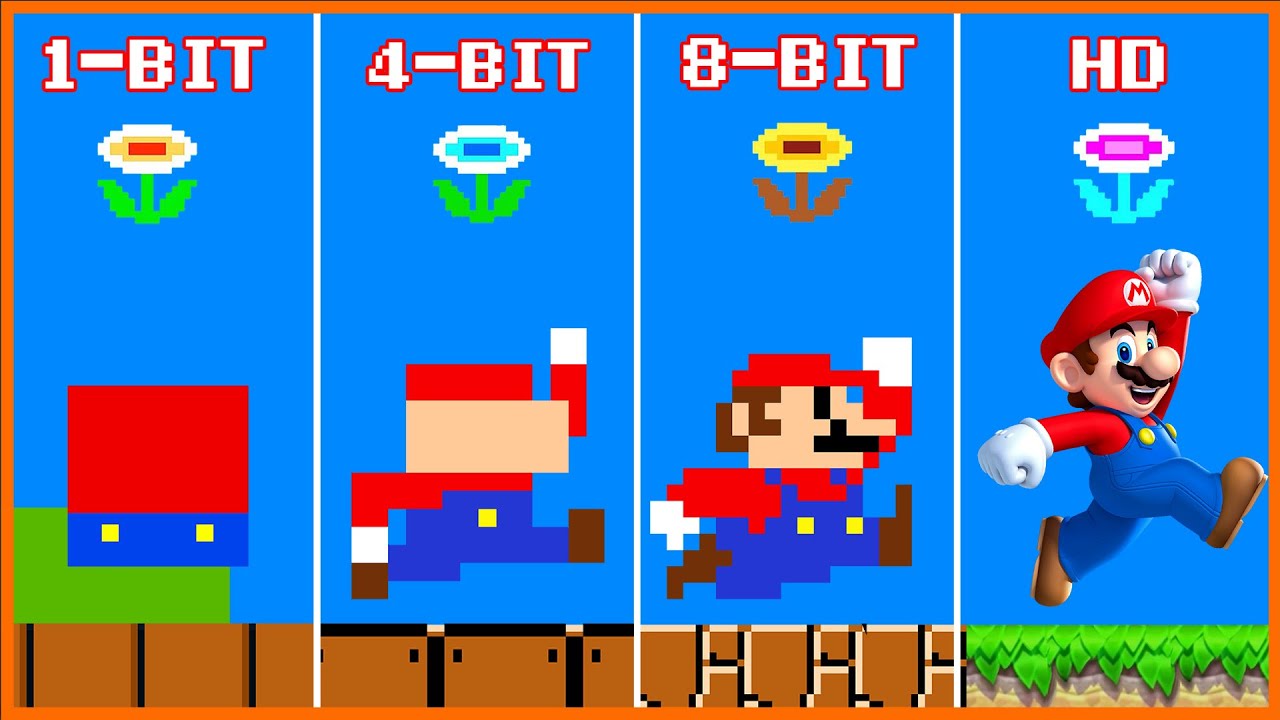 Evolution of Super Mario Flower Power-UPS || From 1-BIT to HD | Game ...