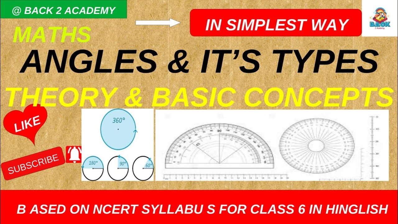 types of angles & it's measurement / angle kya hota hai uske prakar ...