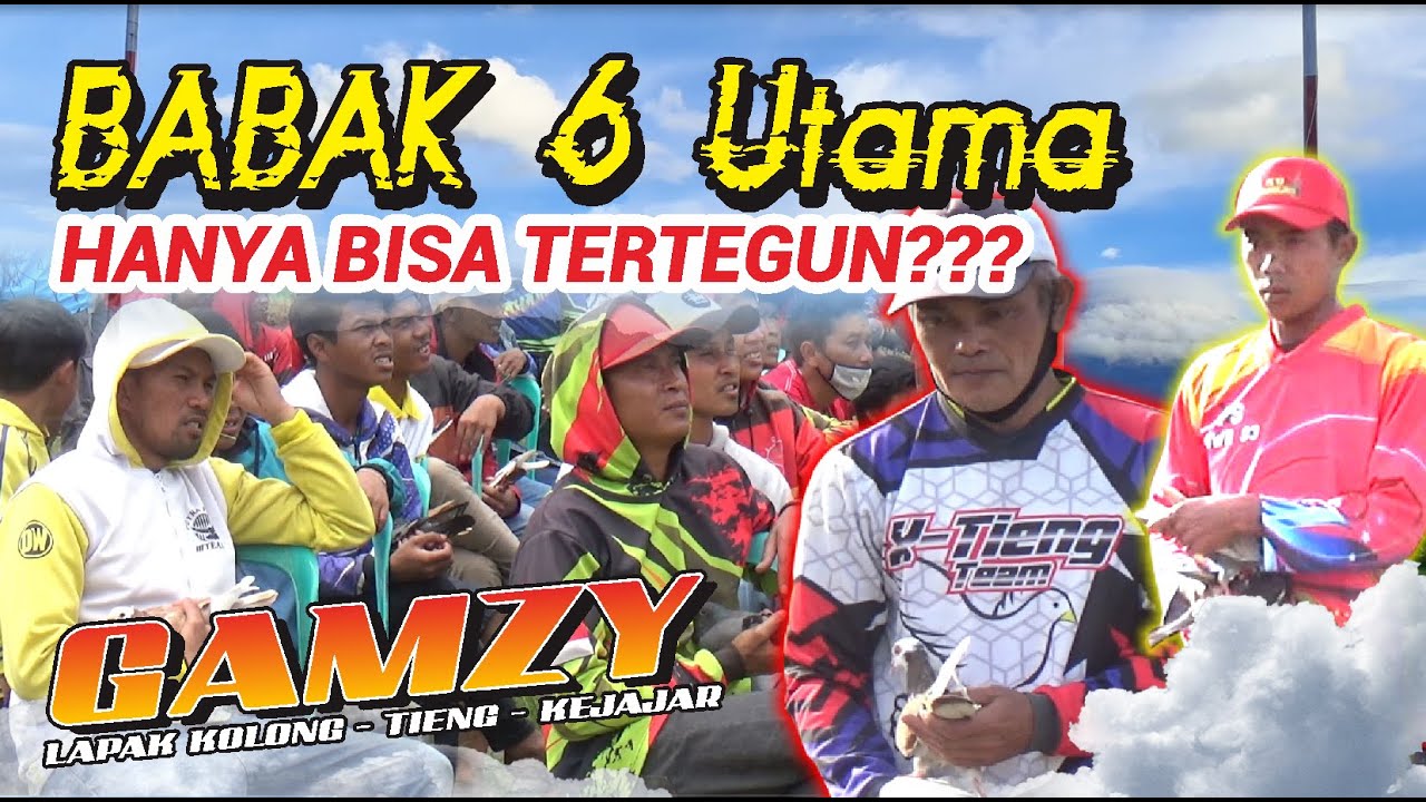 BABAK 6 LAPAK GAMZY SEMUA BURUNG LOS DOOR BIKIN TERTEGUN #merpatioleng ...