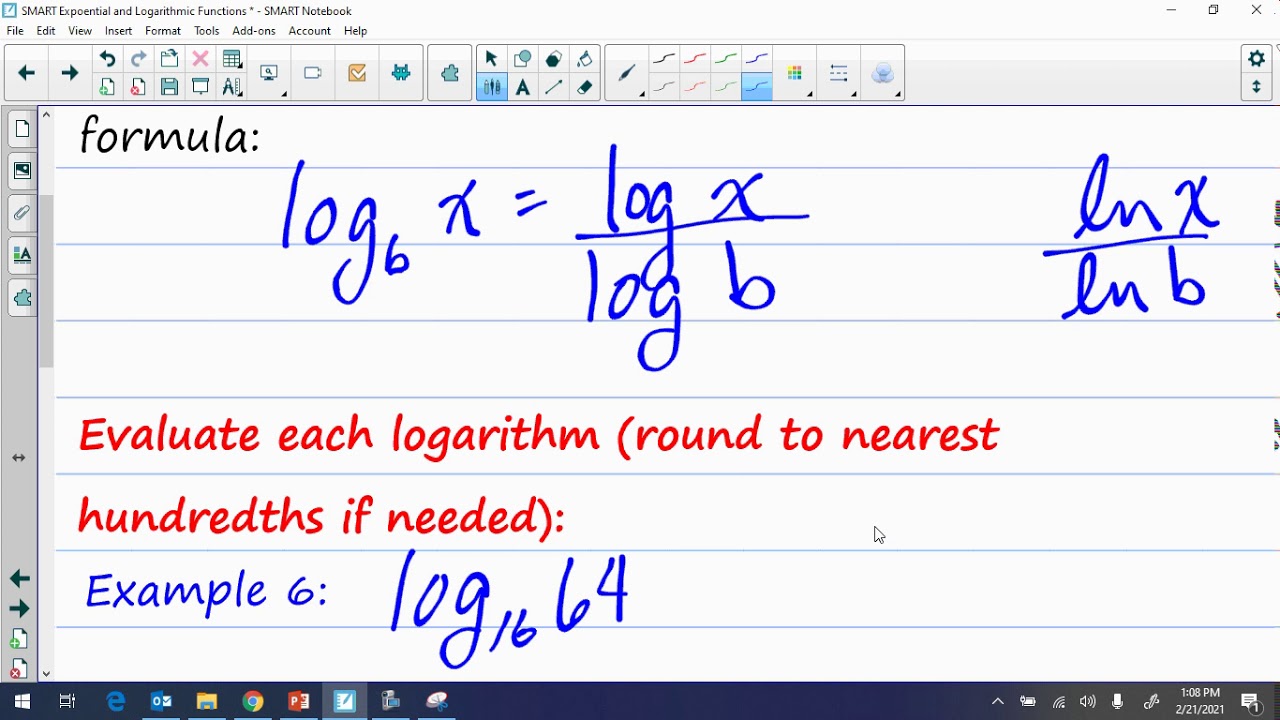 Evaluating Logarithms With A Calculator YouTube