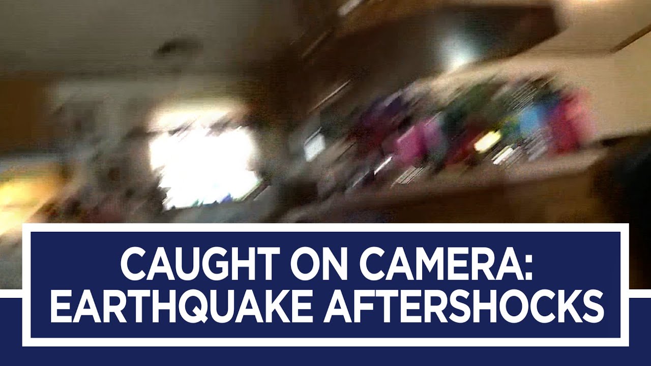 CAUGHT ON CAMERA: Magna Earthquake Aftershocks - YouTube