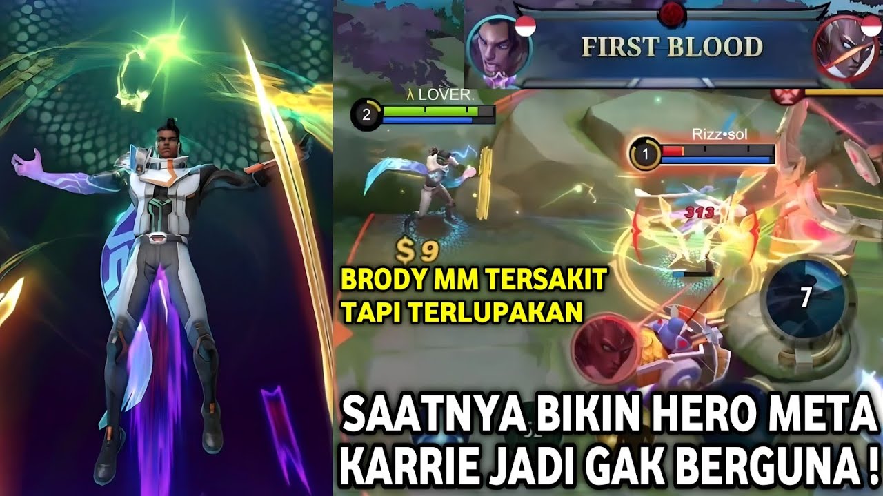 BRODY MM TERSAKIT TAPI TERLUPAKAN !! PAKAI BUILD INI MUSUH SEKALI ULTI ...