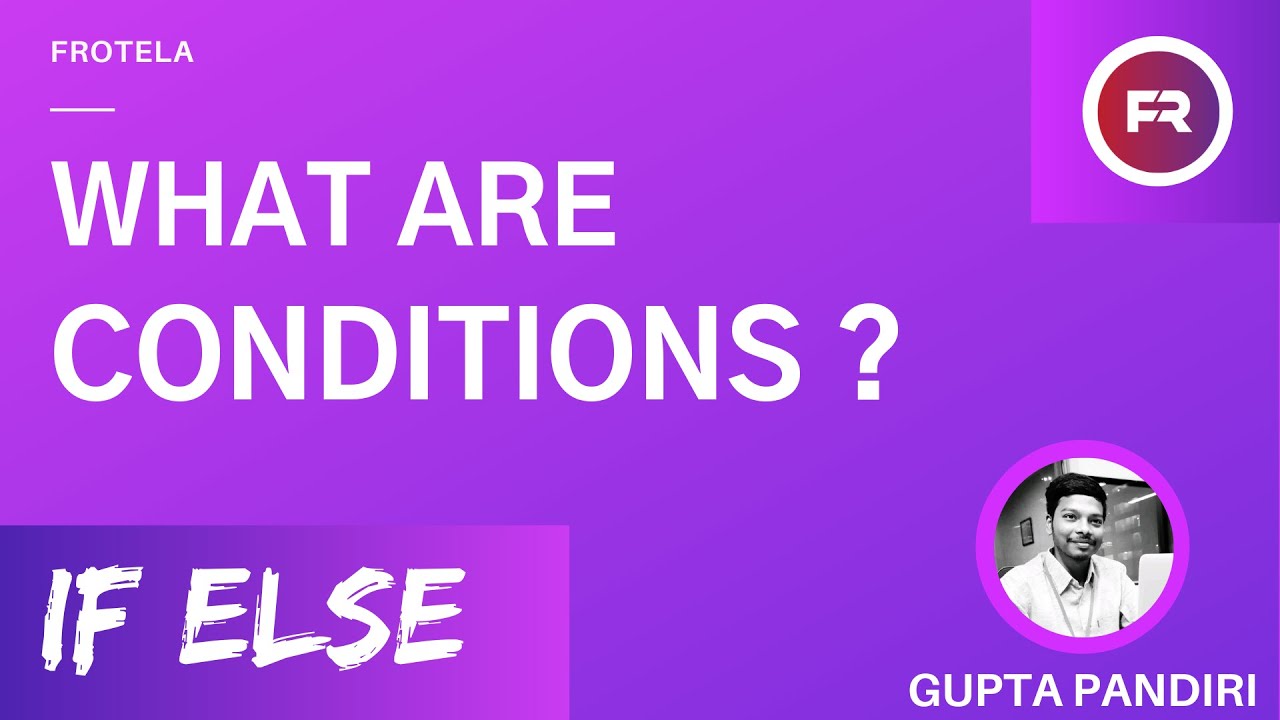 What are Conditions in Programming | If Condition - YouTube
