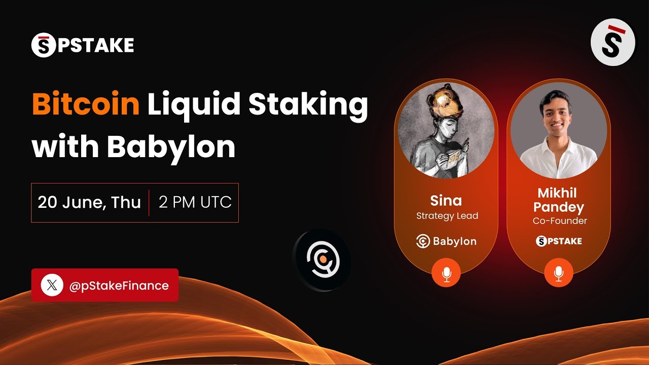 Bitcoin Liquid Staking with pSTAKE x Babylon - YouTube