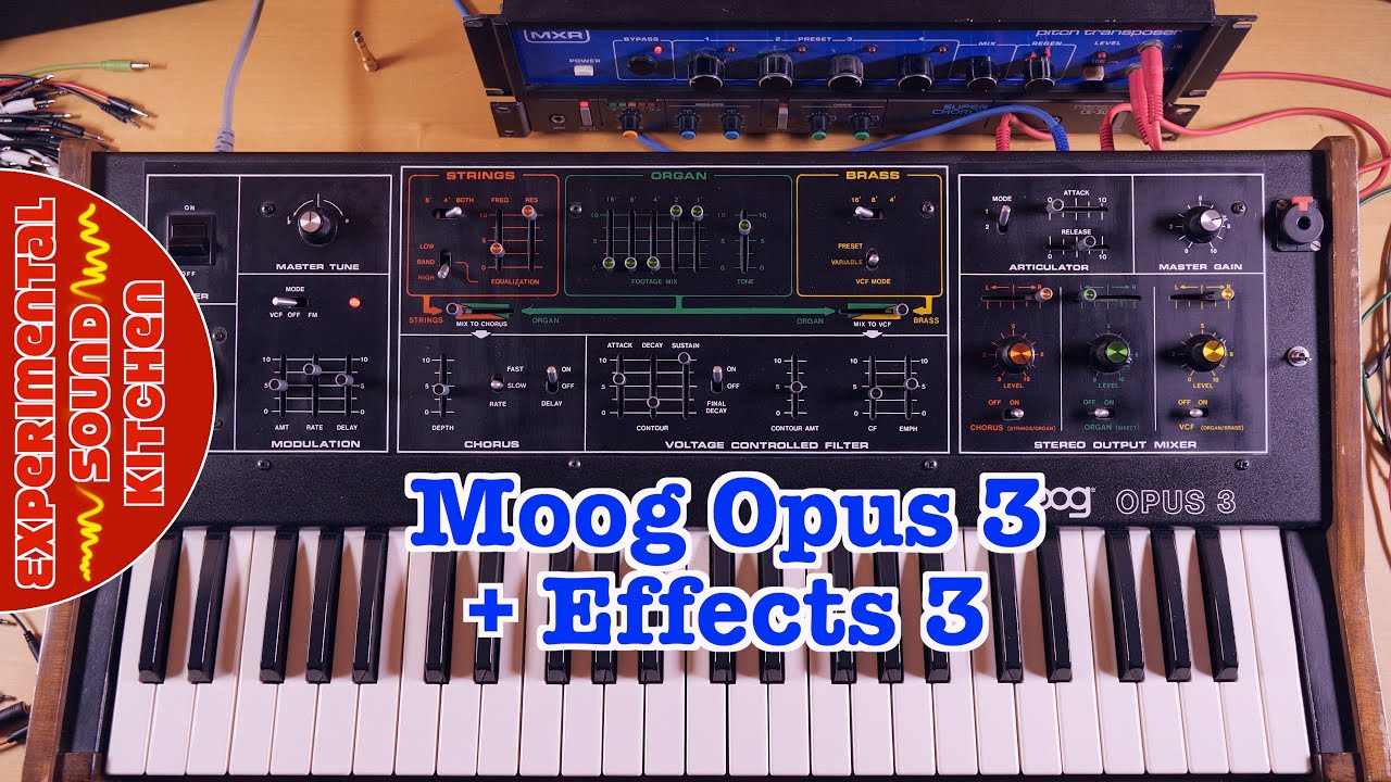 ESK - Moog Opus 3 + Effects 3 - YouTube