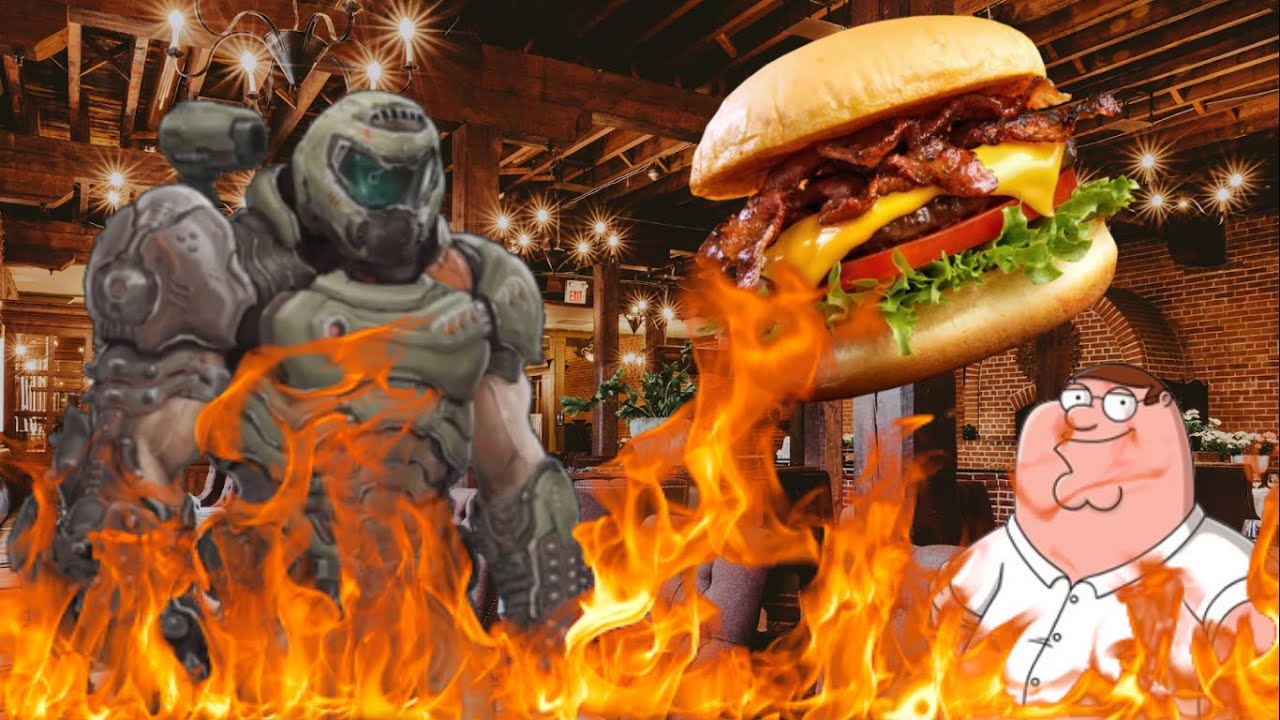 The Doom Slayer orders a Burger - YouTube