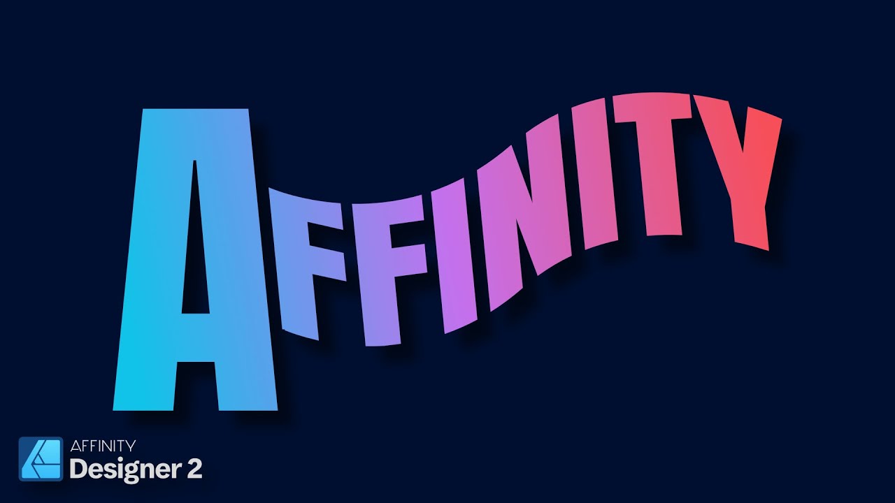 Affinity Designer 2 Wavy Text Effect - YouTube