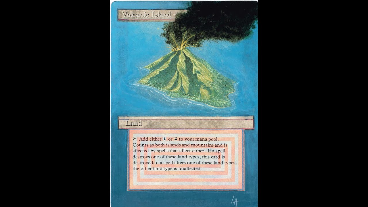 MTG Altered Art Volcanic Island by Evil Nerd INC - YouTube