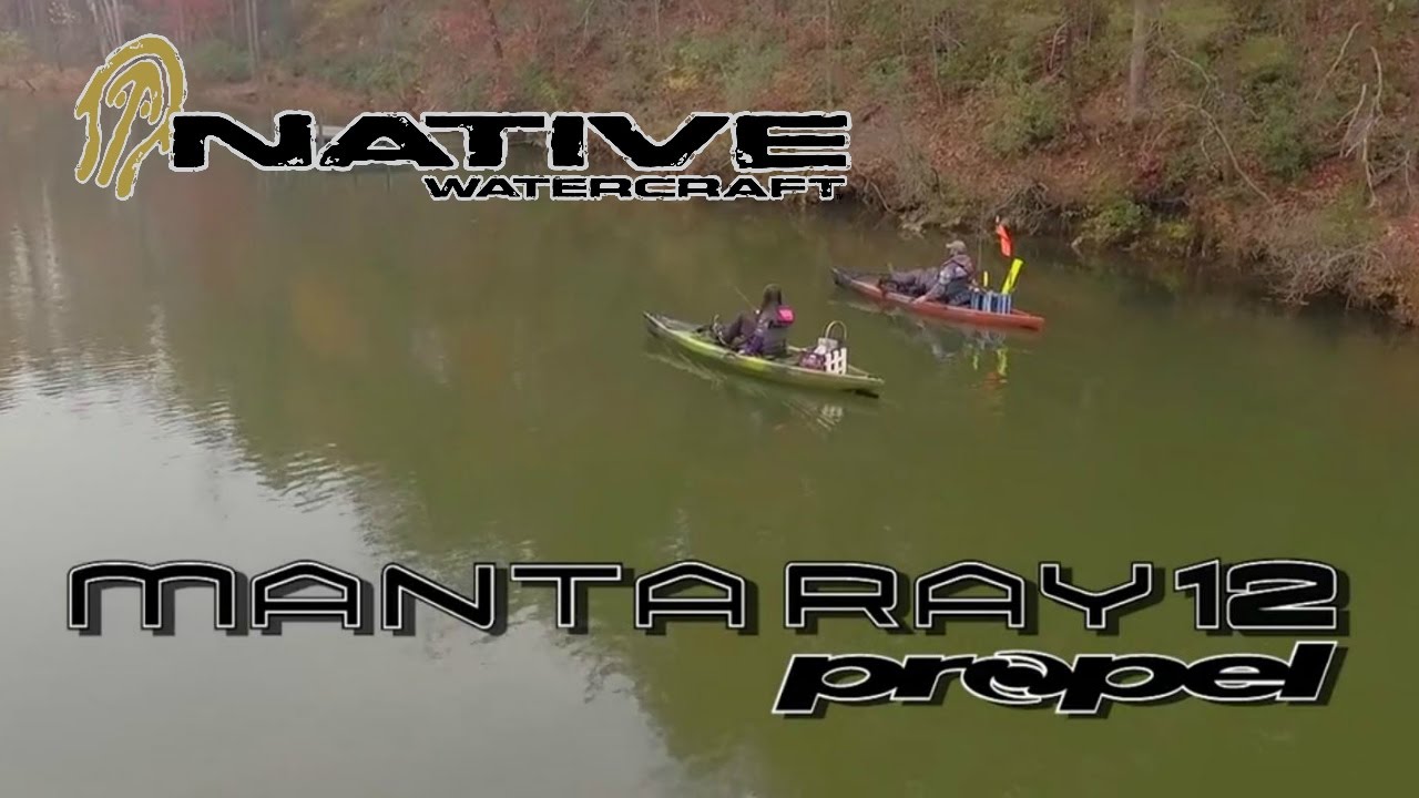 Manta Ray Propel Angler 12 - Pedal Kayak - YouTube