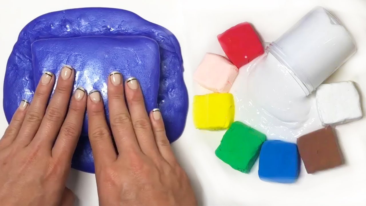 MIXING CLAY IN SLIME 🔷 Best Butter Slimes Satisfying Video 2018 - YouTube