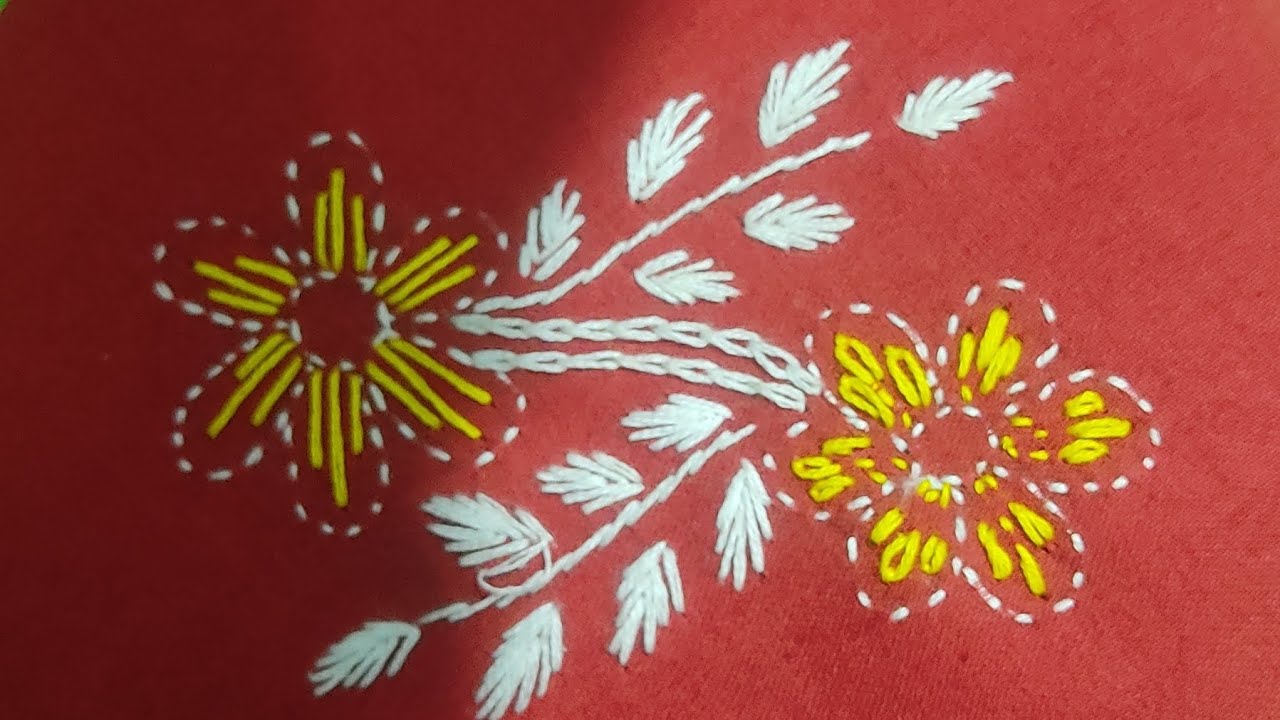 hand embroidery basic stitch - YouTube
