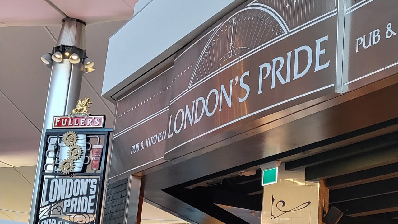 London's Pride Heathrow Airport Terminal 2 Fullers - YouTube