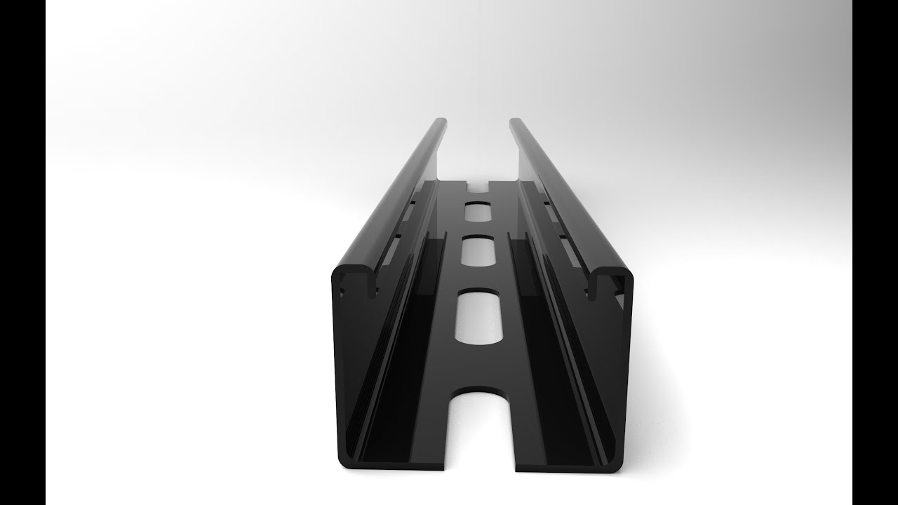 How to design a Single Rail galvanized #95 | Industrial design ...