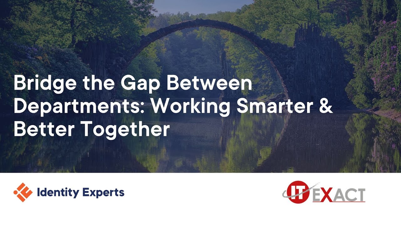 Bridging the Departmental Gap with IT Visibility | Identity Experts ...