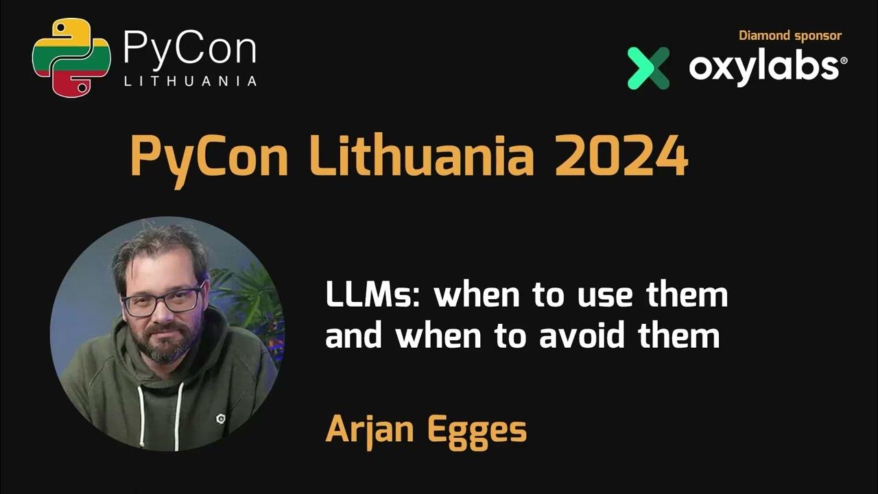 Arjan Egges Llms When Tu Use Them And When To Avoid Them Youtube