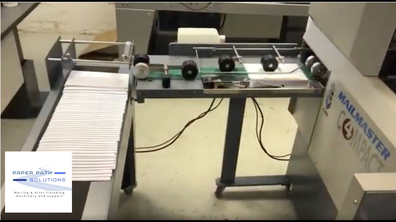 KAS C4 Compact envelope inserter 13 06 2022 - YouTube