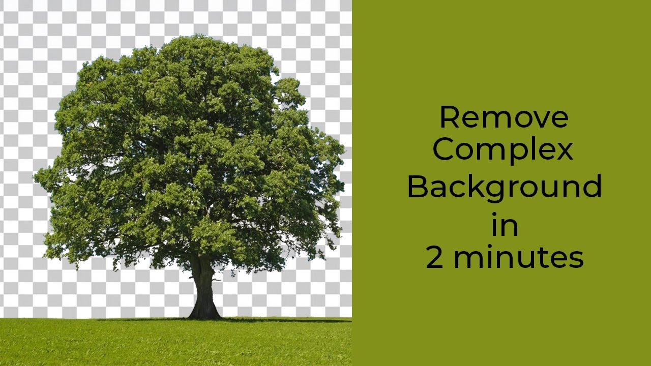 How to remove background from complex photo - YouTube