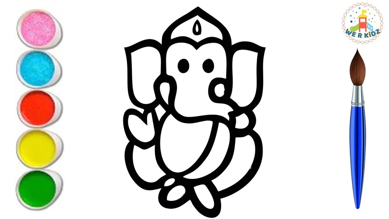 How to Draw Ganesha | Gajanan | Coloring & Drawing | How to Color the ...